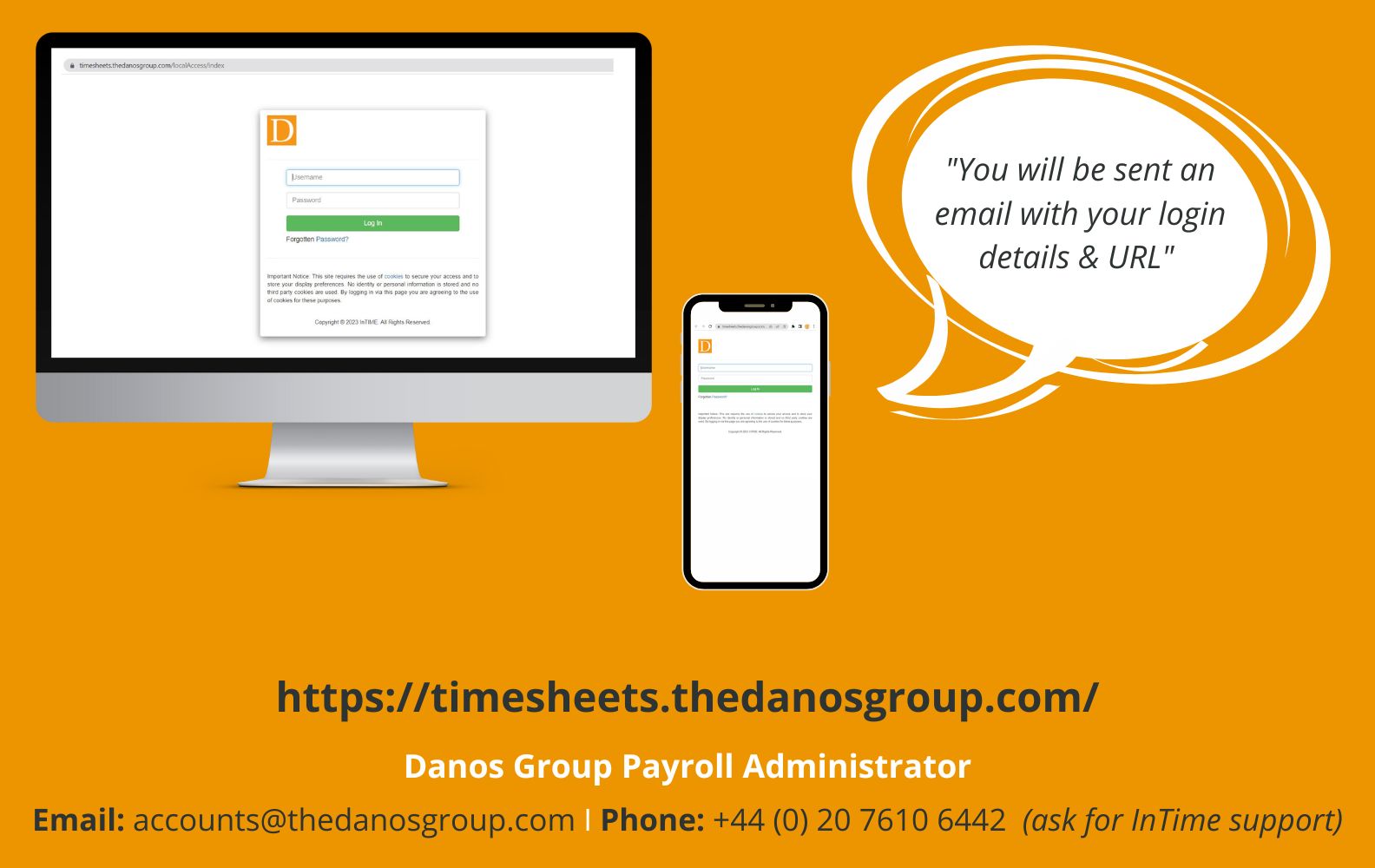 Timesheet System (InTime) - Danos Group